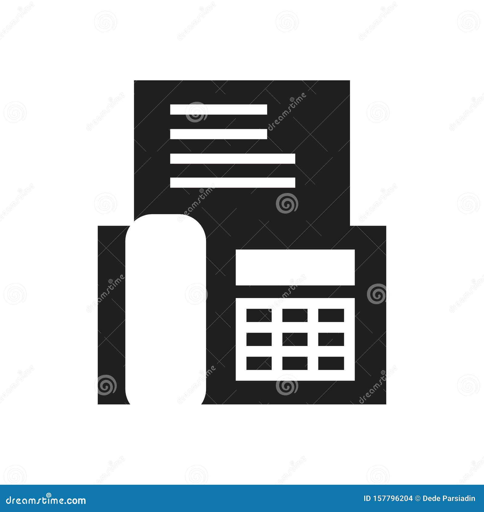Fax Machine Logo Template Vector Icon Design Stock Vector ...