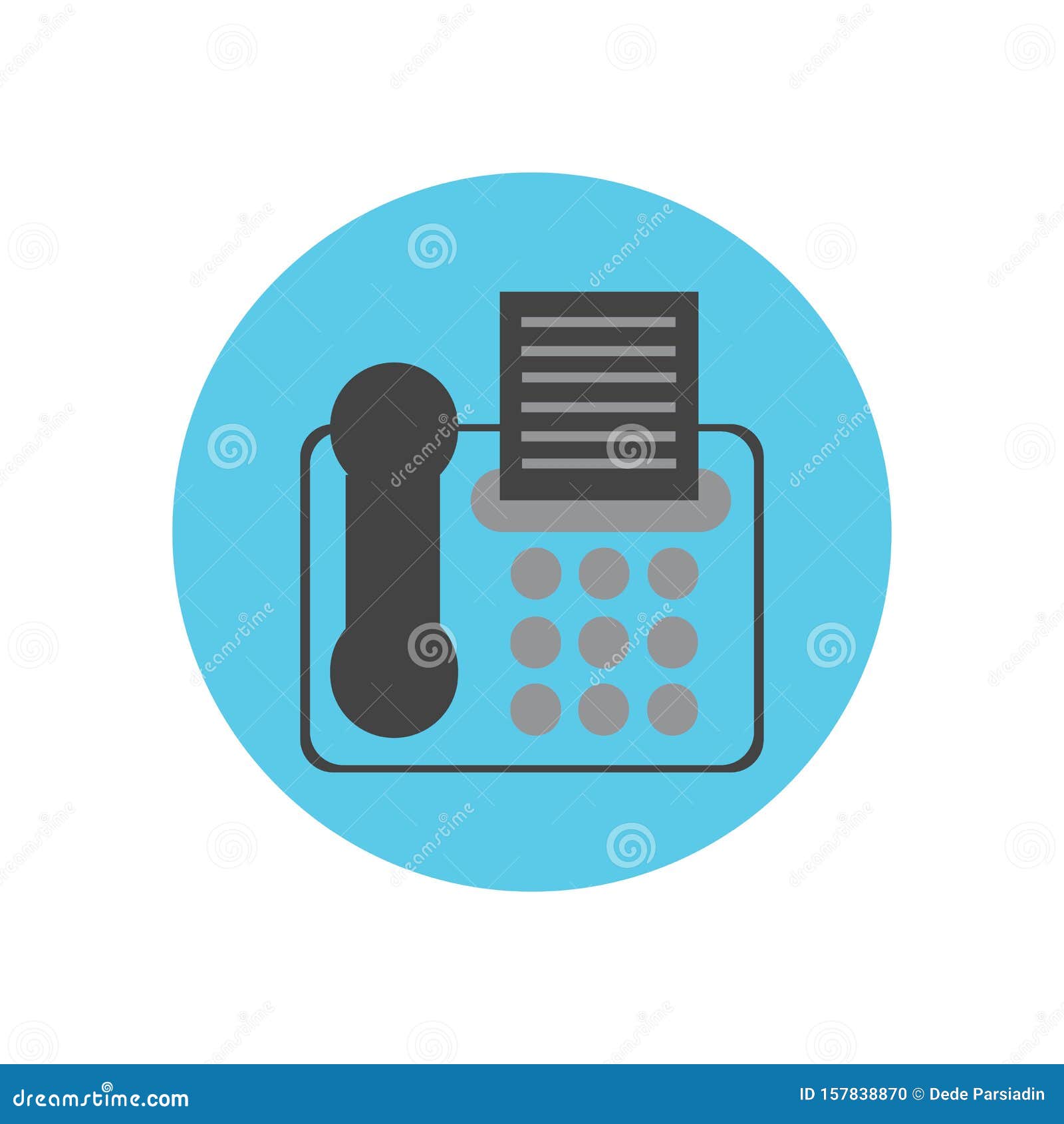 Fax Machine Logo Template Vector Icon Design Stock Vector ...