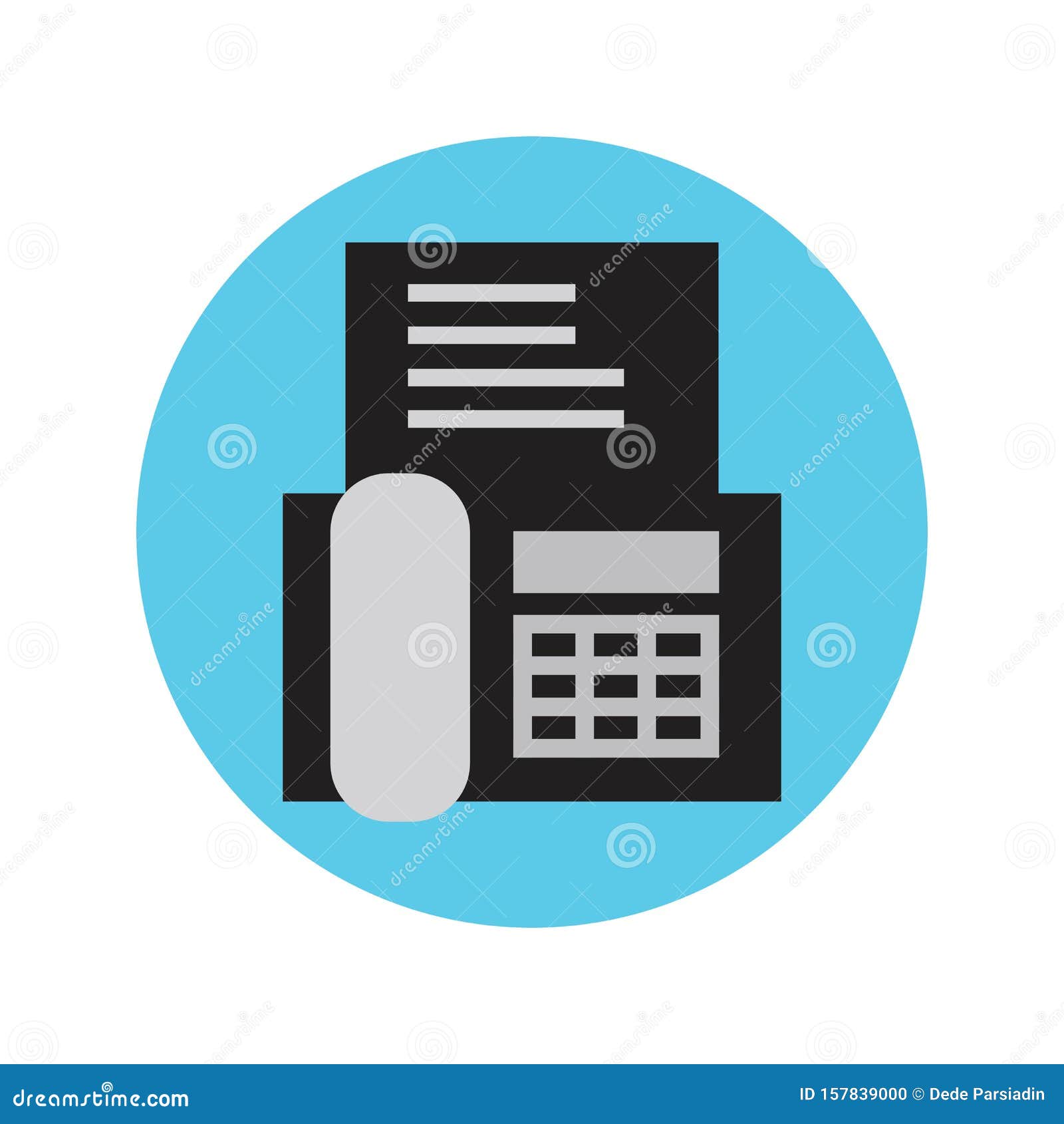 Fax Machine Logo Template Vector Icon Design Stock Vector ...