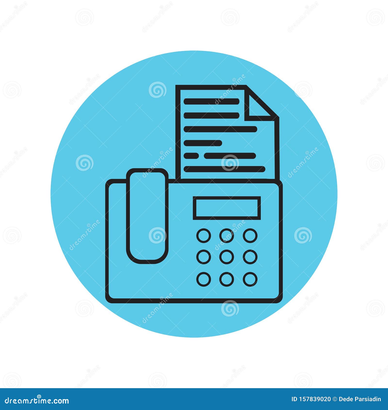 Fax Machine Logo Template Vector Icon Design Stock Vector ...