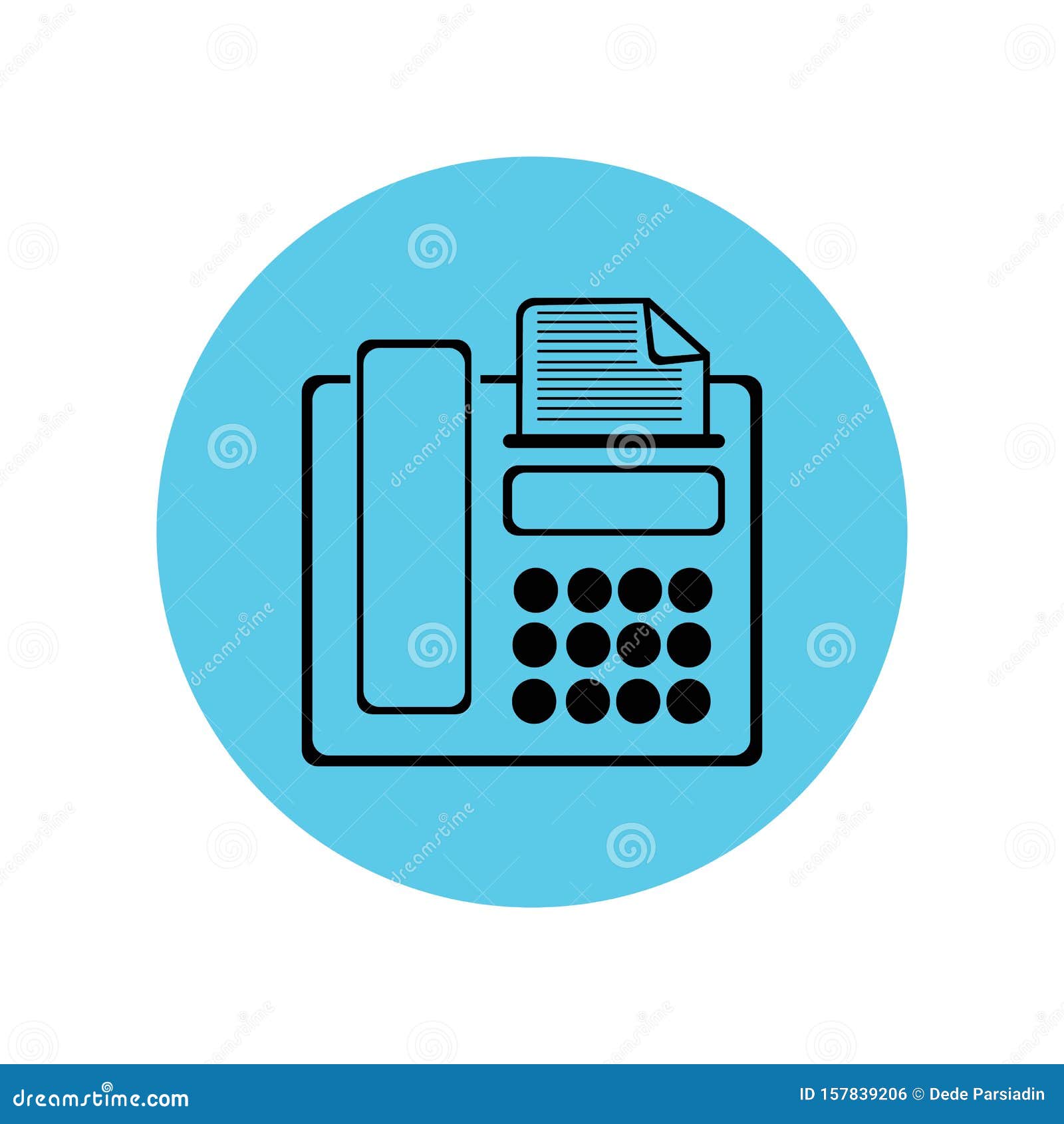 Fax Machine Logo Template Vector Icon Design Stock Vector ...