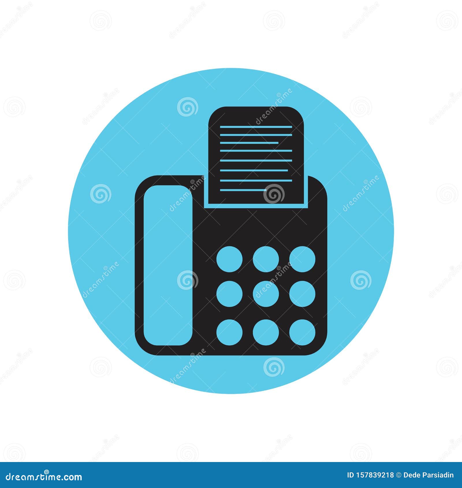 Fax Machine Logo Template Vector Icon Design Stock Vector ...