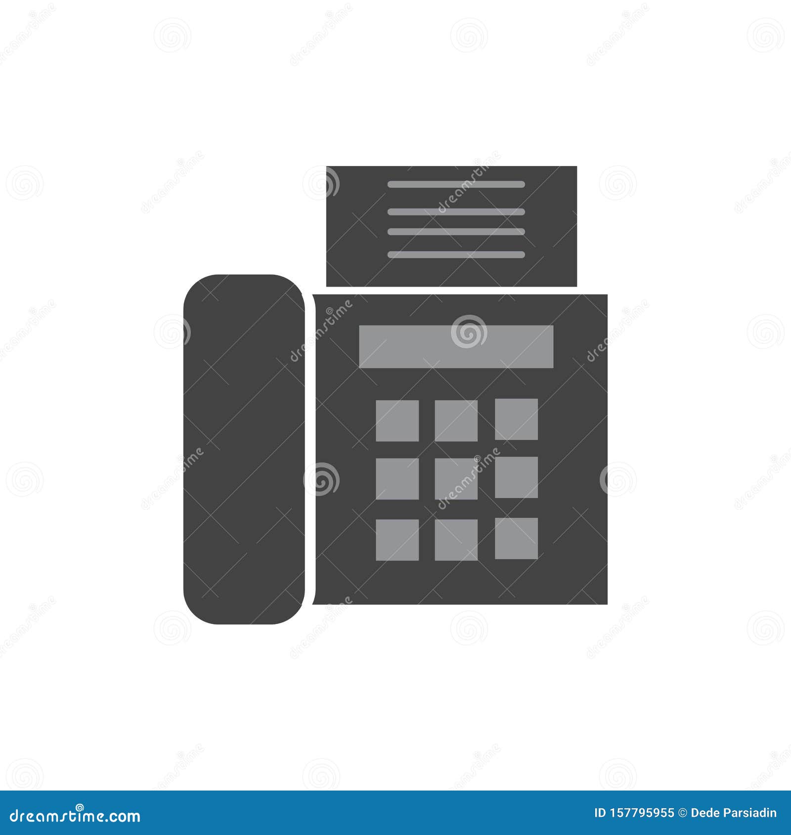 Fax Machine Logo Template Vector Icon Design Stock Vector ...