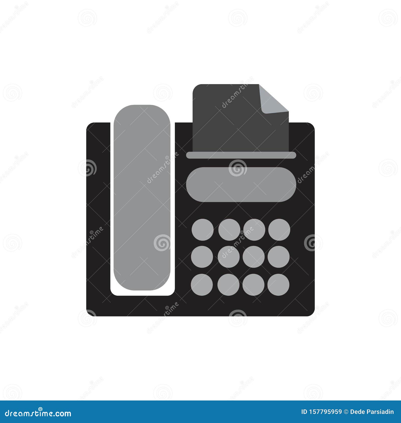 Fax Machine Logo Template Vector Icon Design Stock Vector ...