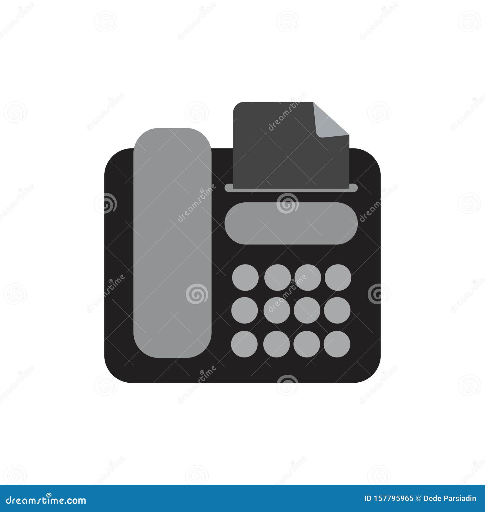 Fax Machine Logo Template Vector Icon Design Stock Vector ...