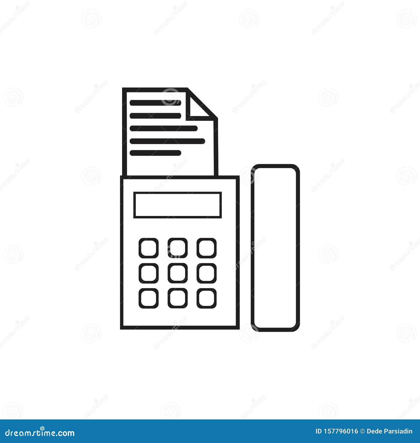 Fax Machine Logo Template Vector Icon Design Stock Vector ...