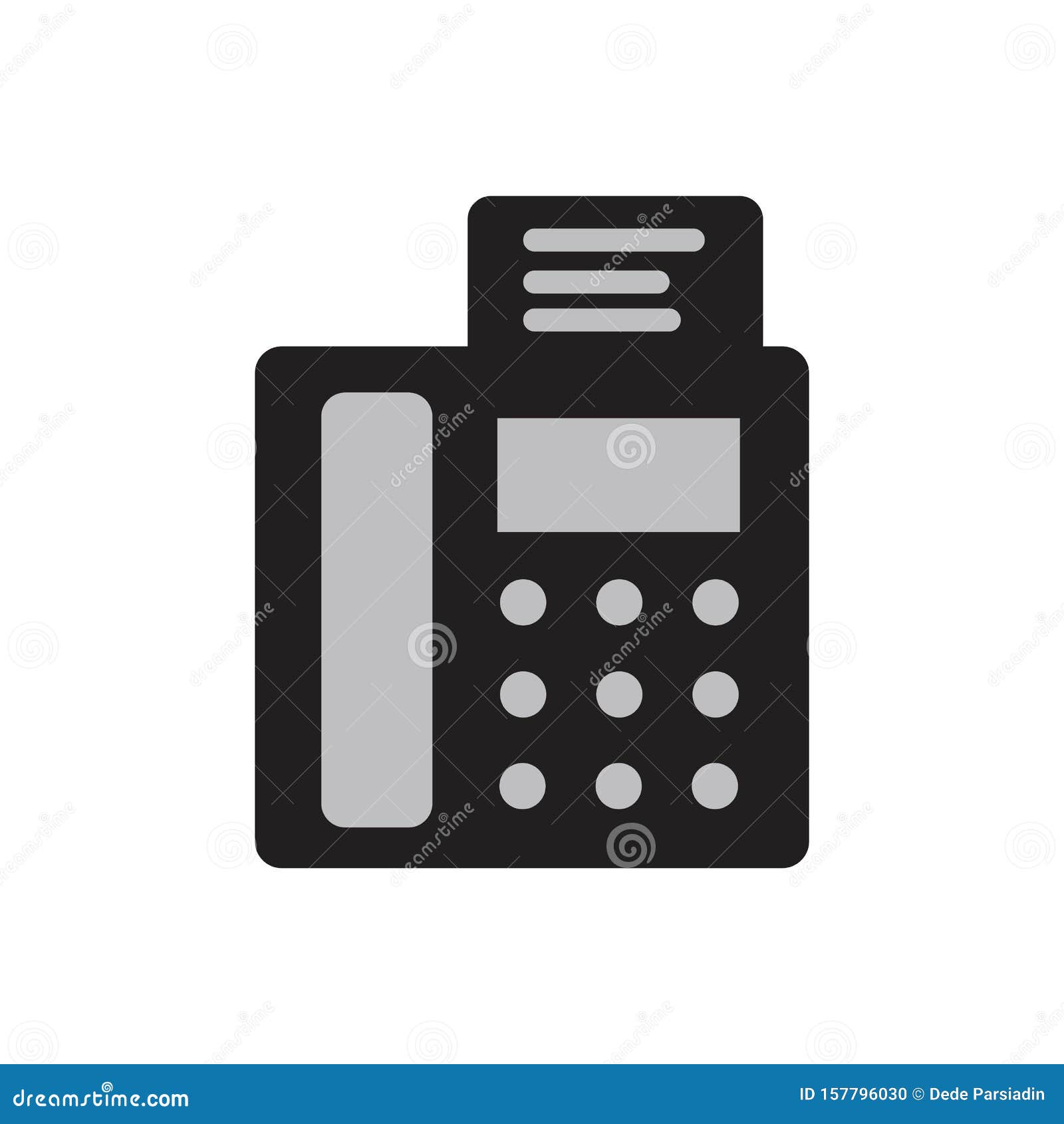 Fax Machine Logo Template Vector Icon Design Stock Vector ...