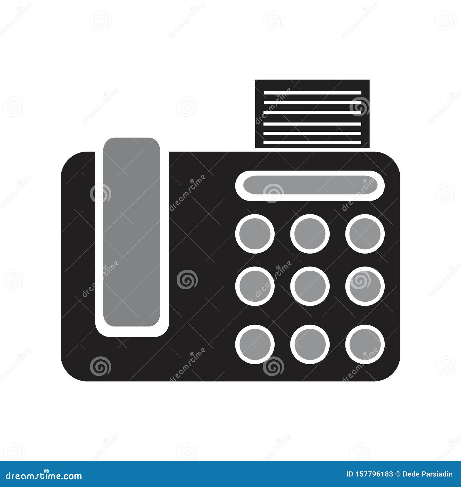 Fax Machine Logo Template Vector Icon Design Stock Vector ...