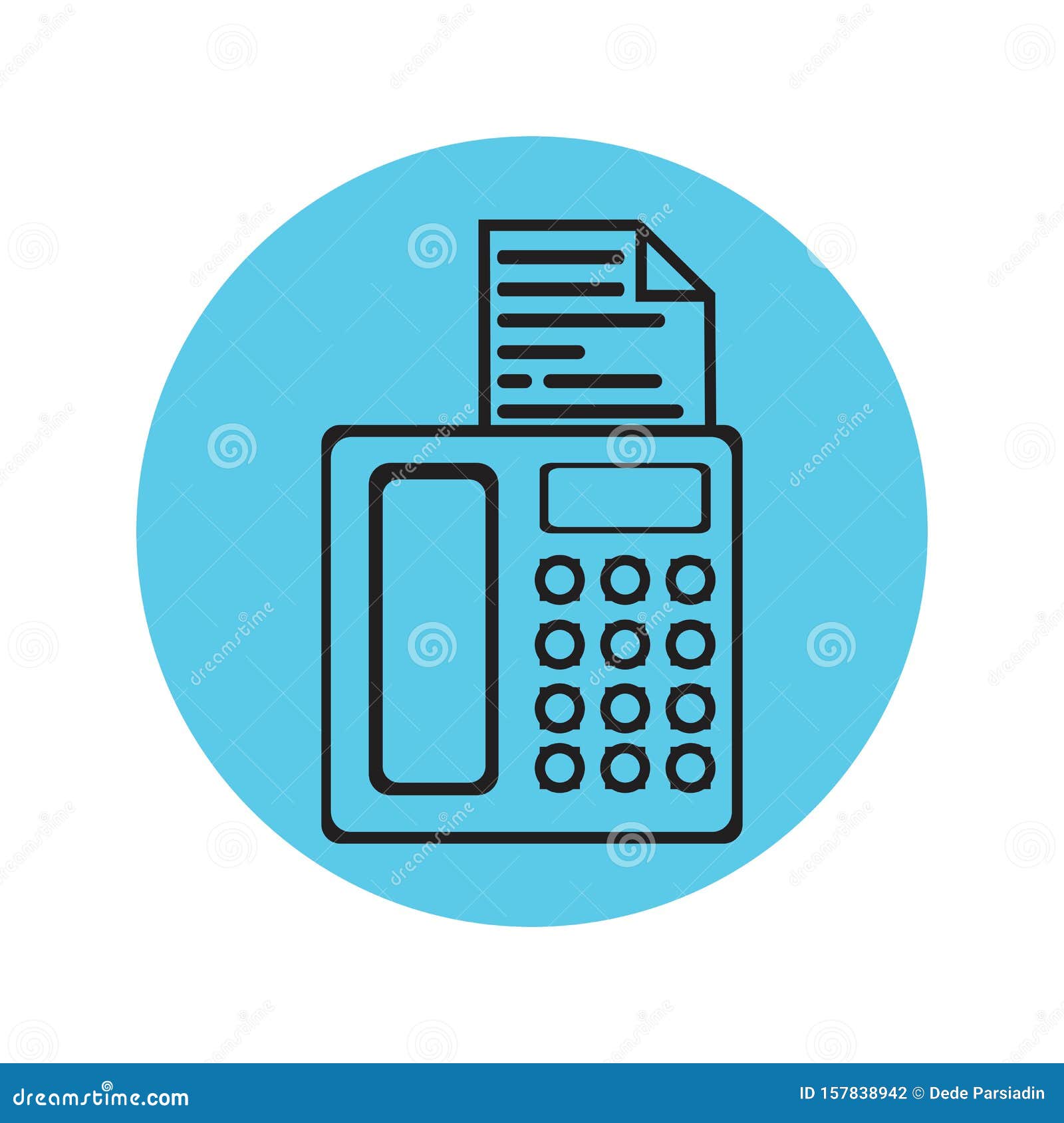 Fax Machine Logo Template Vector Icon Design Stock Vector ...