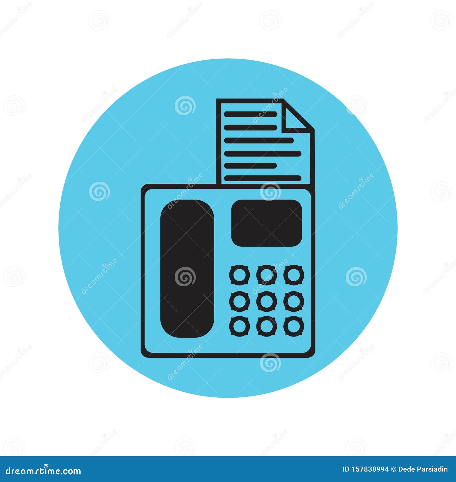 Fax Machine Logo Template Vector Icon Design Stock Vector ...