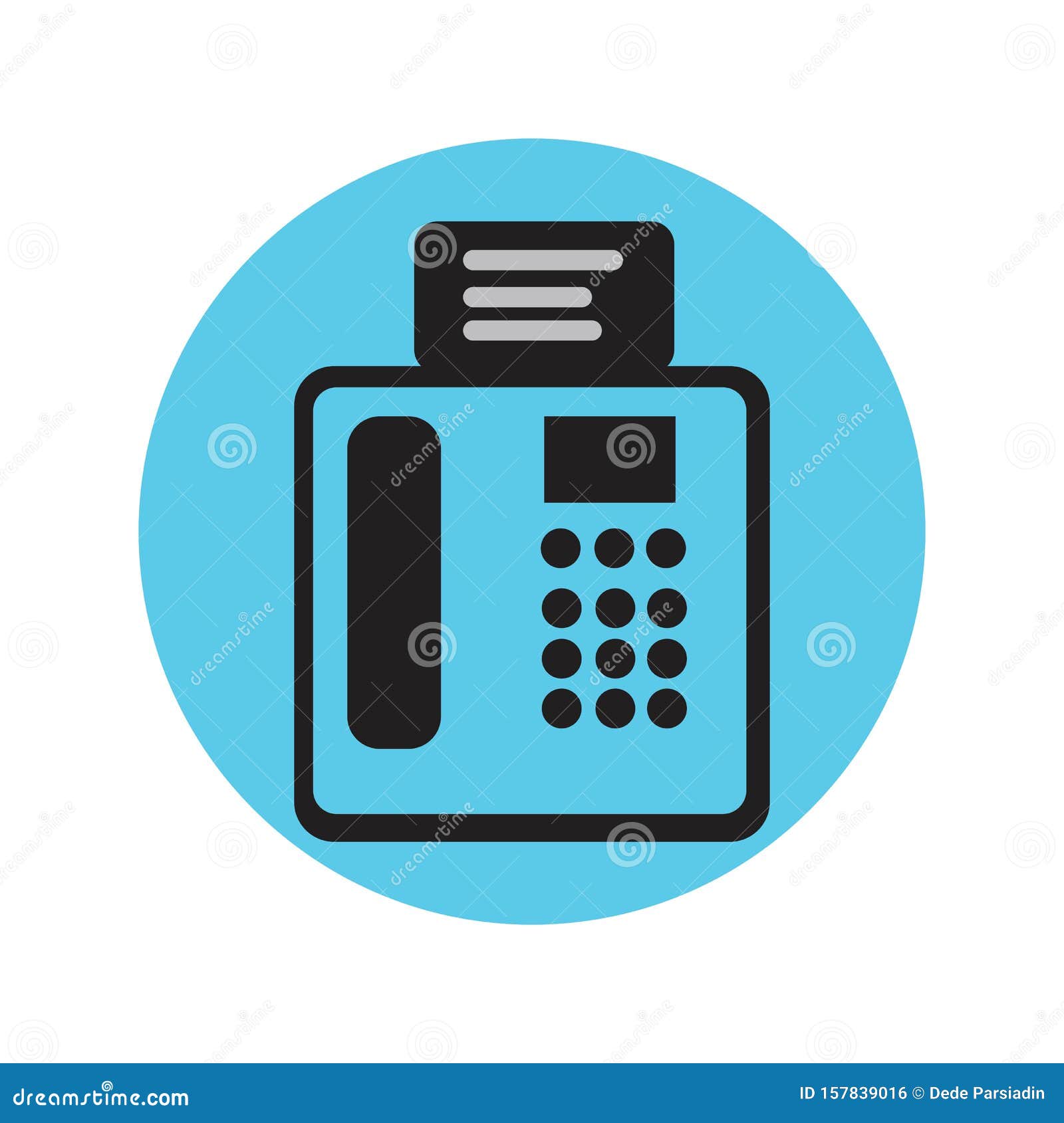 Fax Machine Logo Template Vector Icon Design Stock Vector ...