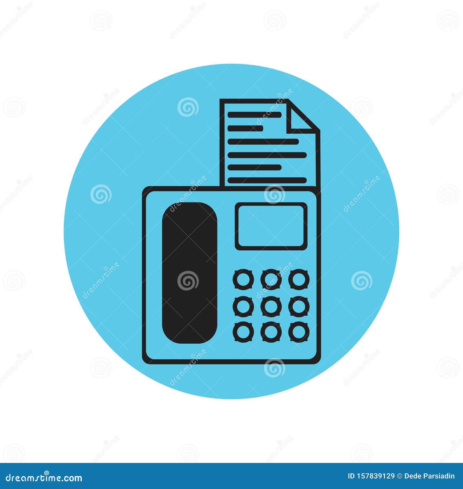 Fax Machine Logo Template Vector Icon Design Stock Vector ...