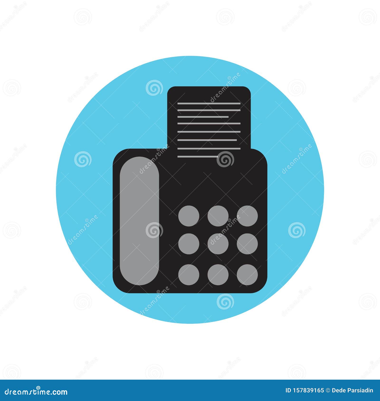 Fax Machine Logo Template Vector Icon Design Stock Vector ...