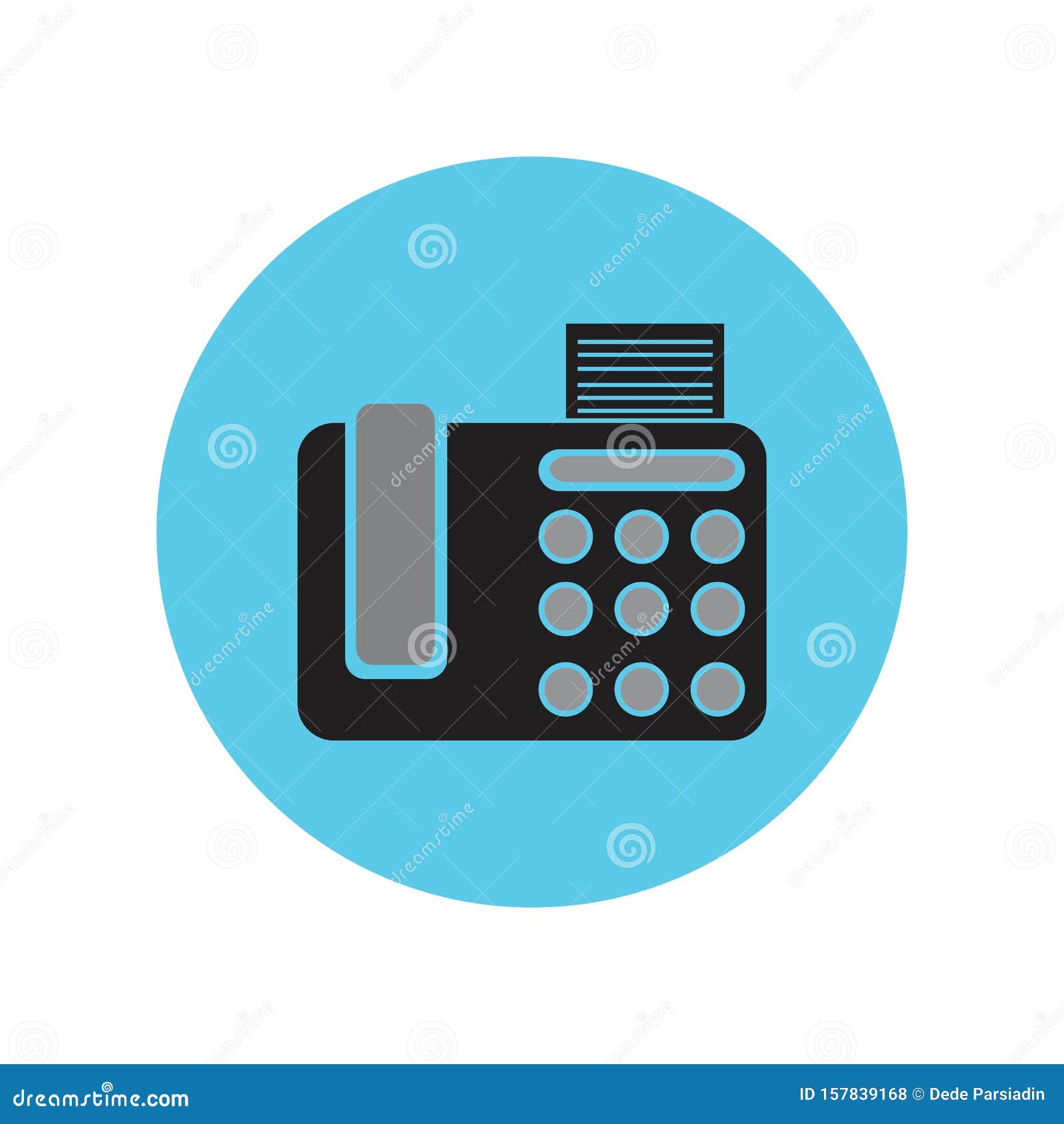 Fax Machine Logo Template Vector Icon Design Stock Vector ...