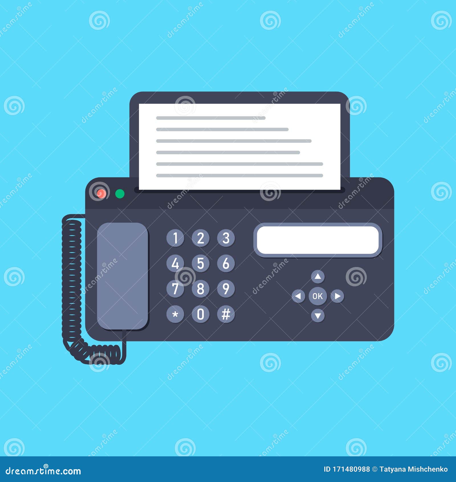 Fax Machine Office Phone Equipment Telephone, Connection Office Phone ...