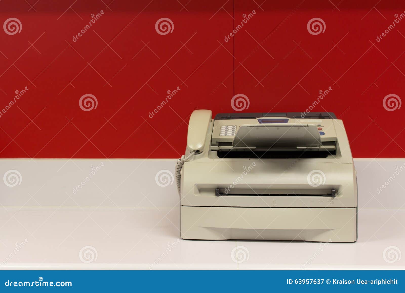 Fax machine stock image. Image of size, button, machine - 63957637