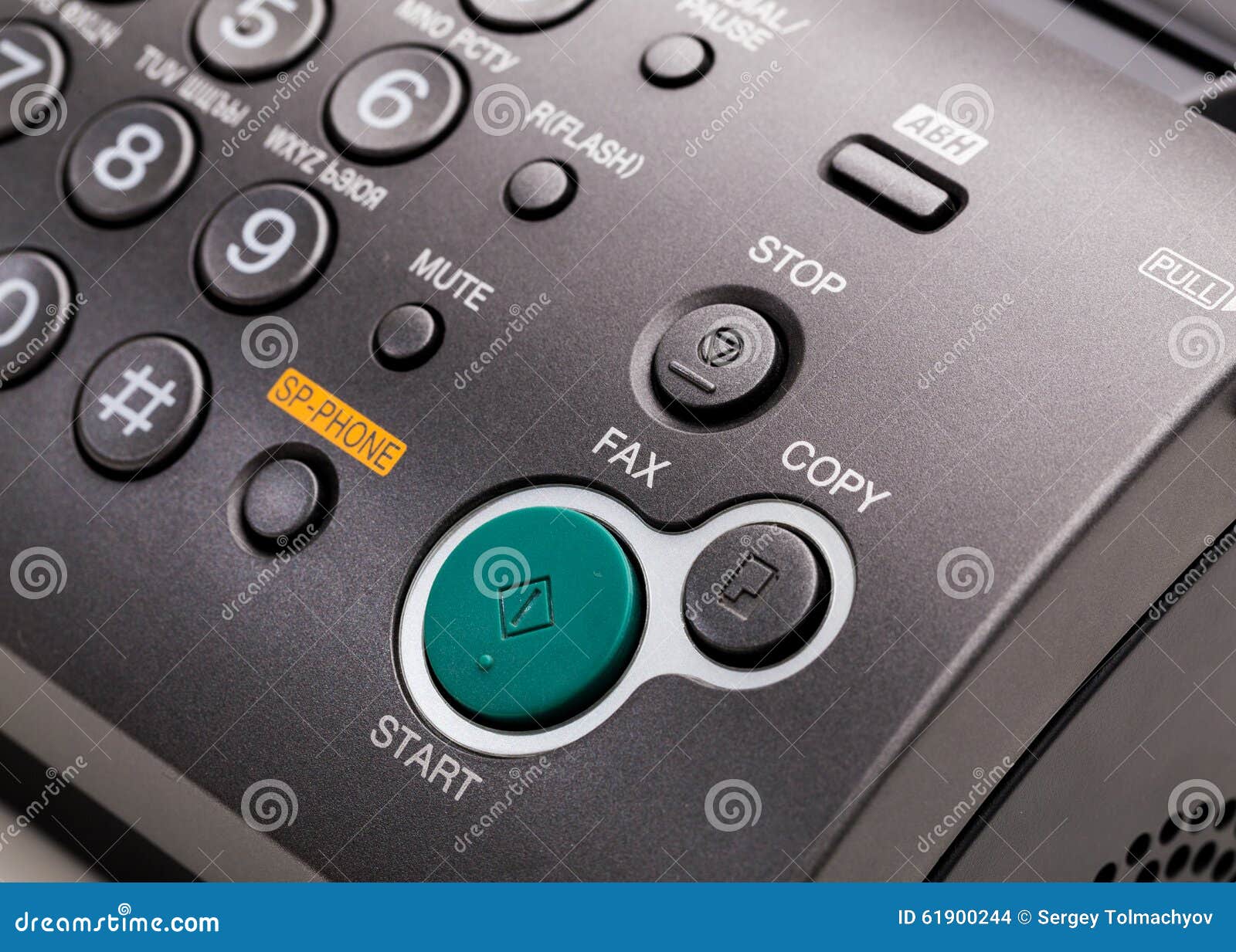 Fax machine stock photo. Image of cover, electronic, output - 61900244