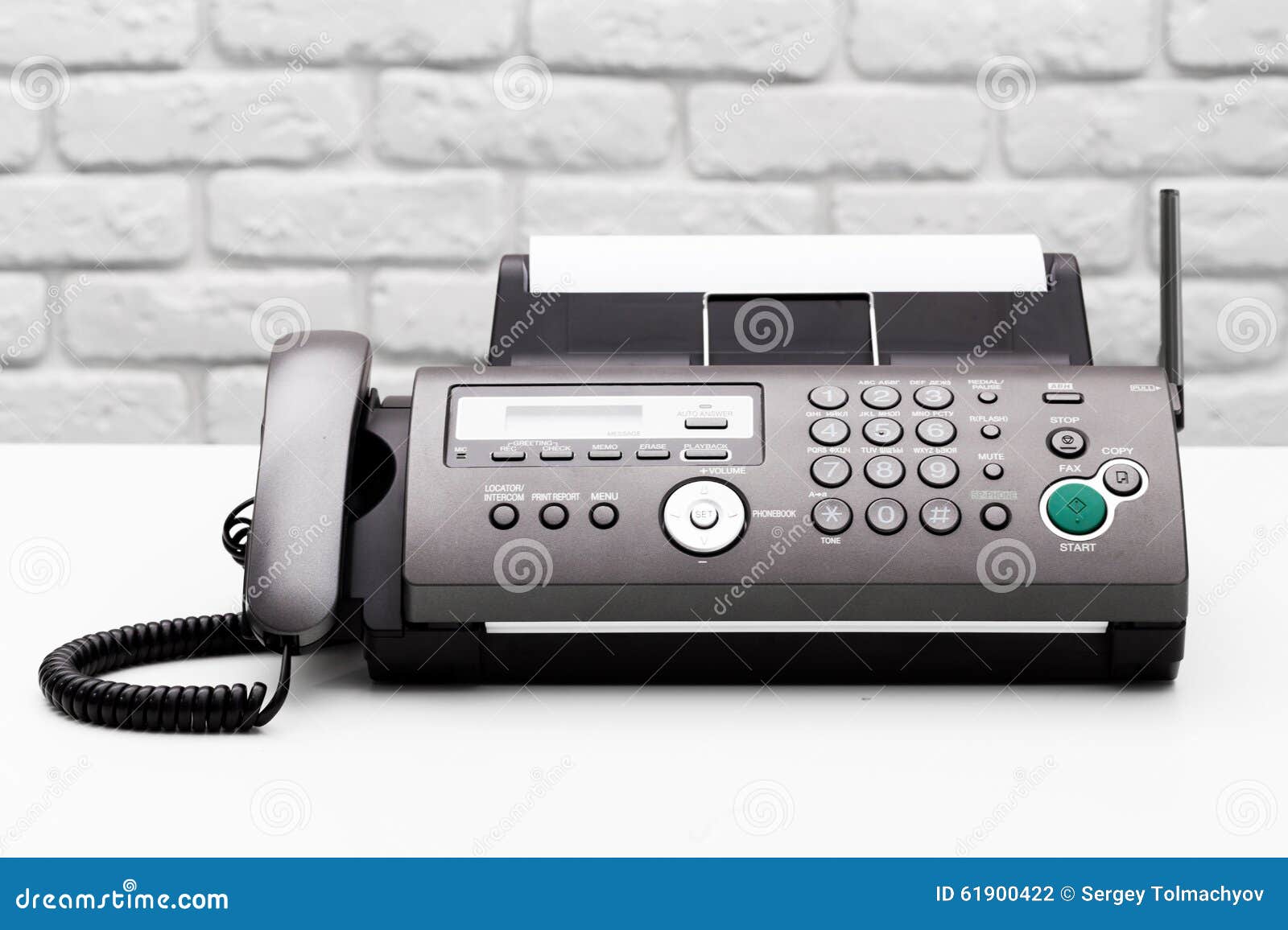 Fax machine stock photo. Image of modern, machine, close - 61900422