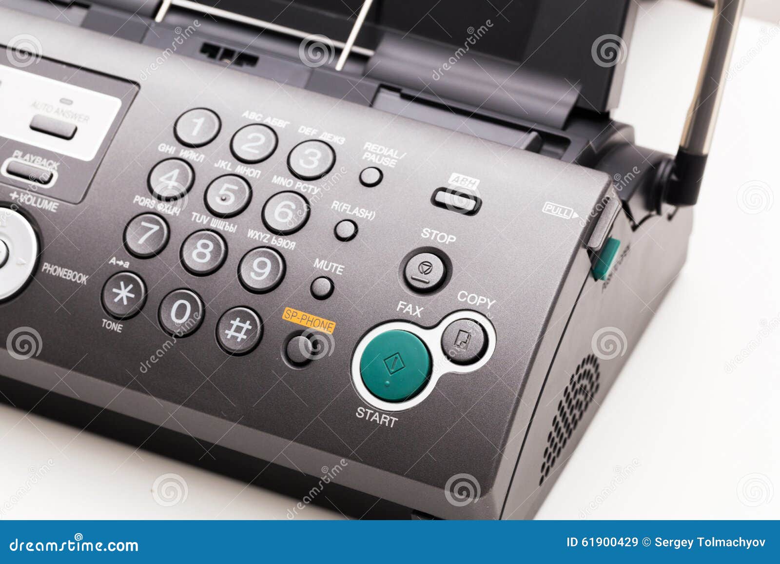 Fax machine stock image. Image of printer, copy, equipment - 61900429