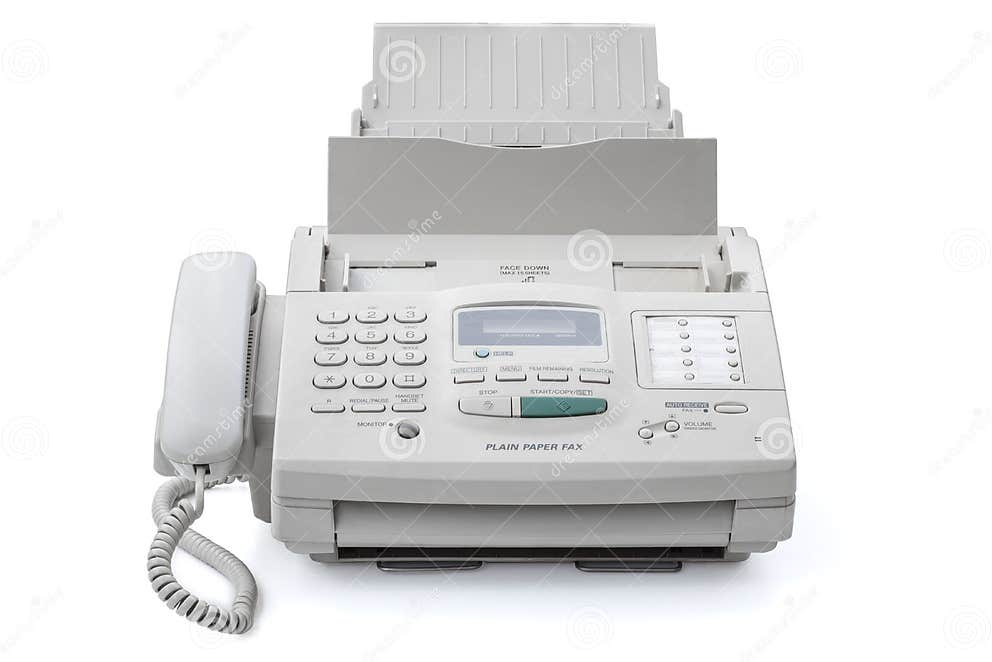 Fax machine stock image. Image of vintage, answering - 60920007