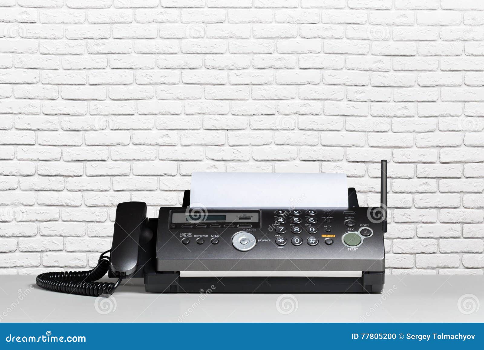Fax machine stock photo. Image of communication, communicate - 77805200