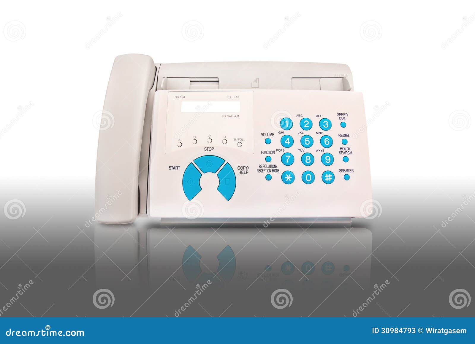 Fax machine stock image. Image of global, information - 30984793
