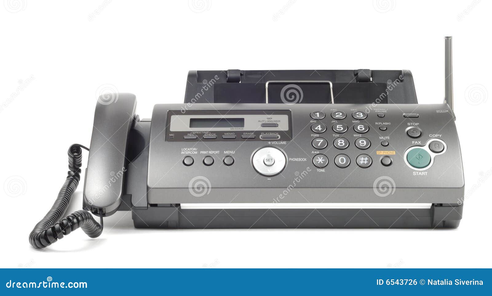 Fax moderno foto de archivo. Imagen de cierre, oficina - 6543726