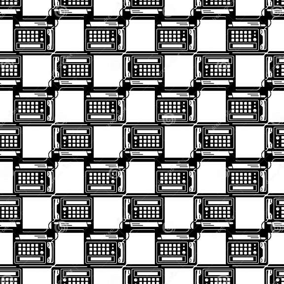 Fax Prints Pattern Seamless Vector Stock Vector - Illustration of ...
