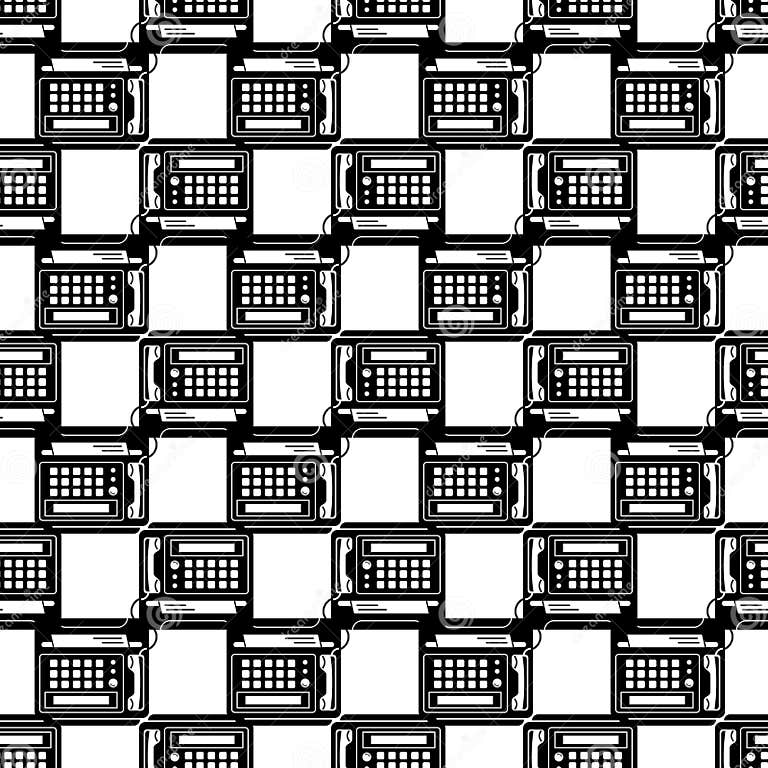 Fax Prints Pattern Seamless Vector Stock Vector - Illustration of ...