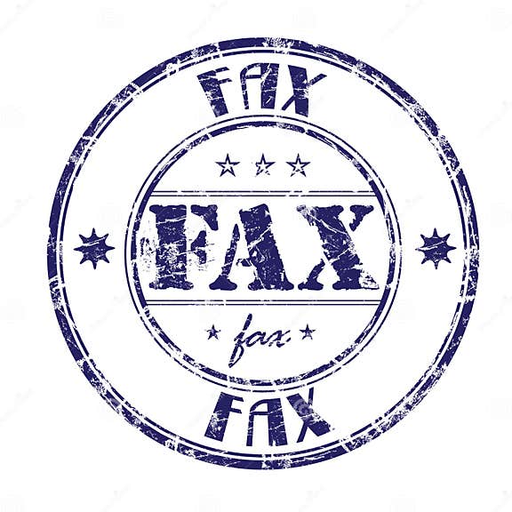 Fax rubber stamp stock vector. Illustration of stars, insignia - 8290639