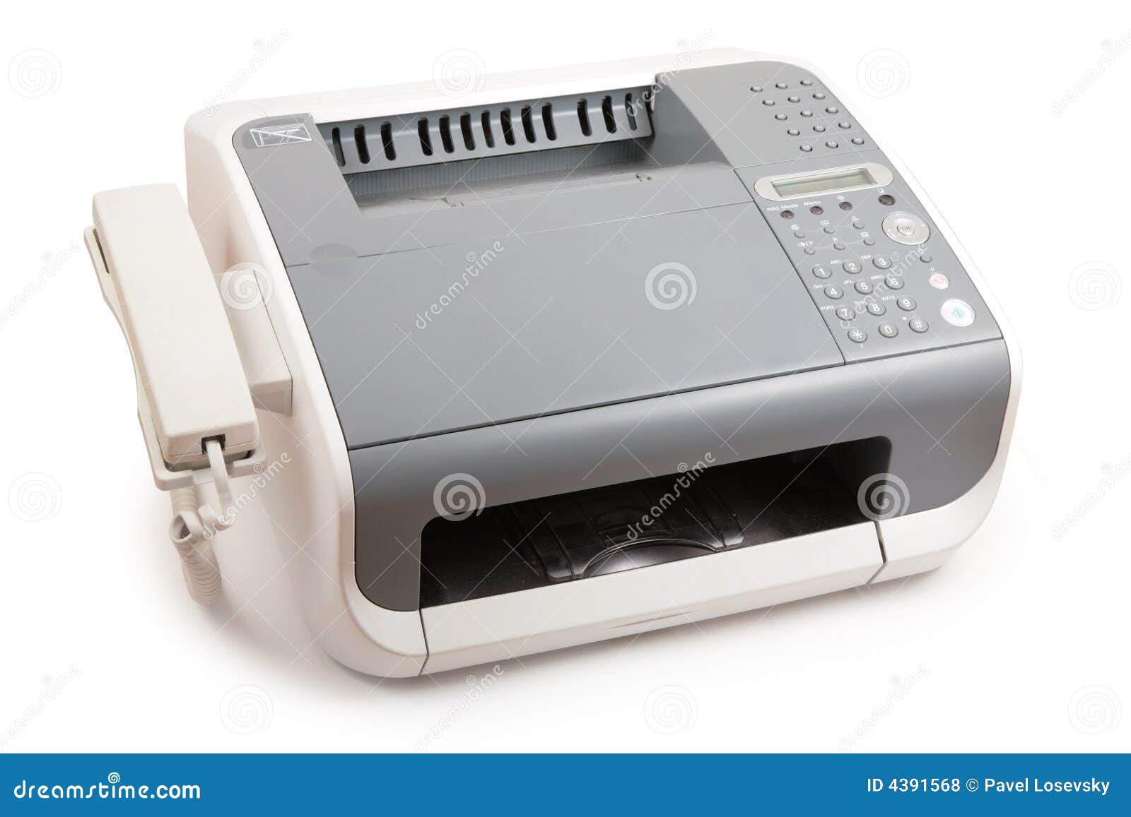 Fax y teléfono foto de archivo. Imagen de texto, equipo - 4391568