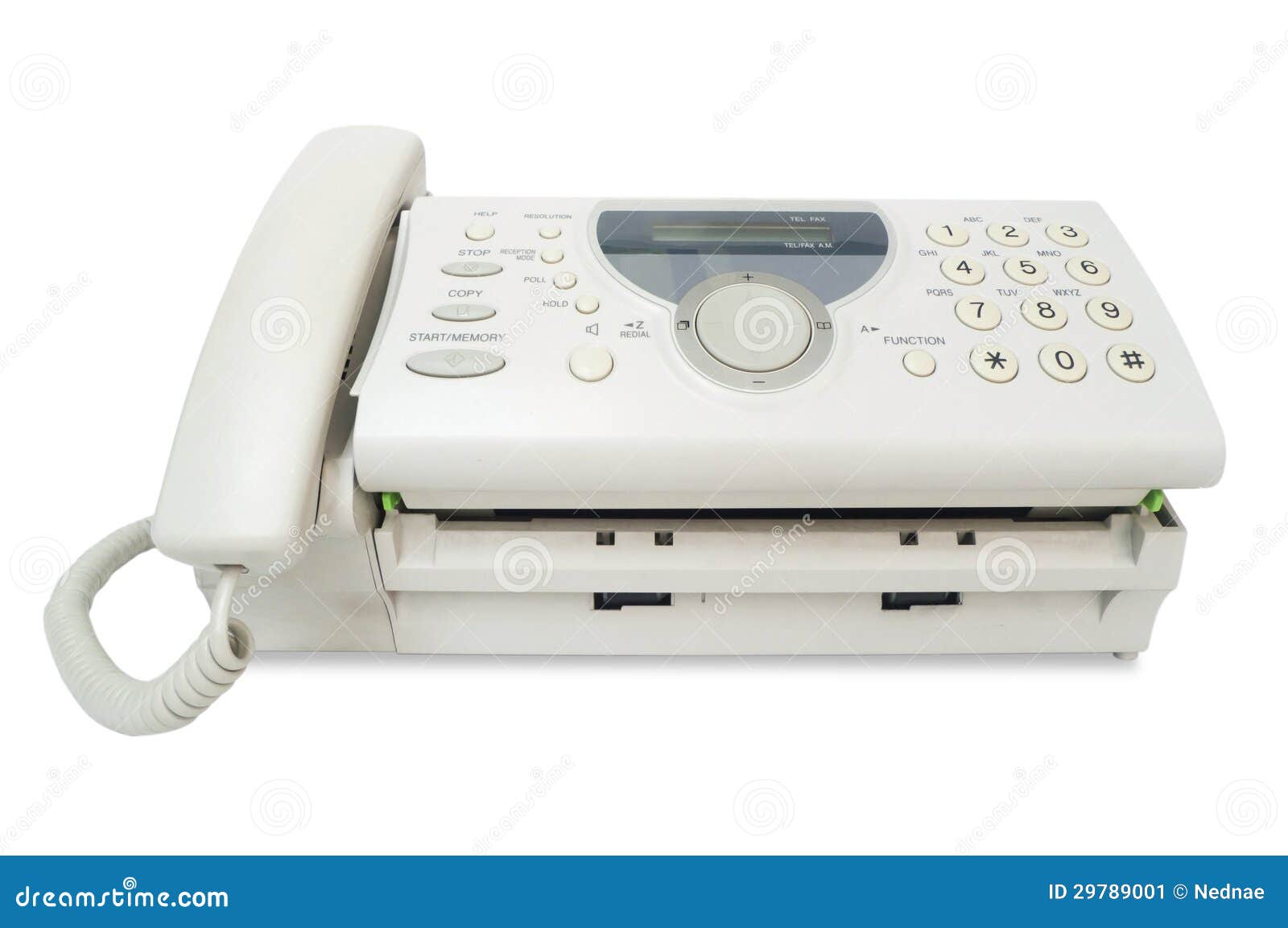 Faxapparaat stock afbeelding. Image of centrum, machine - 29789001