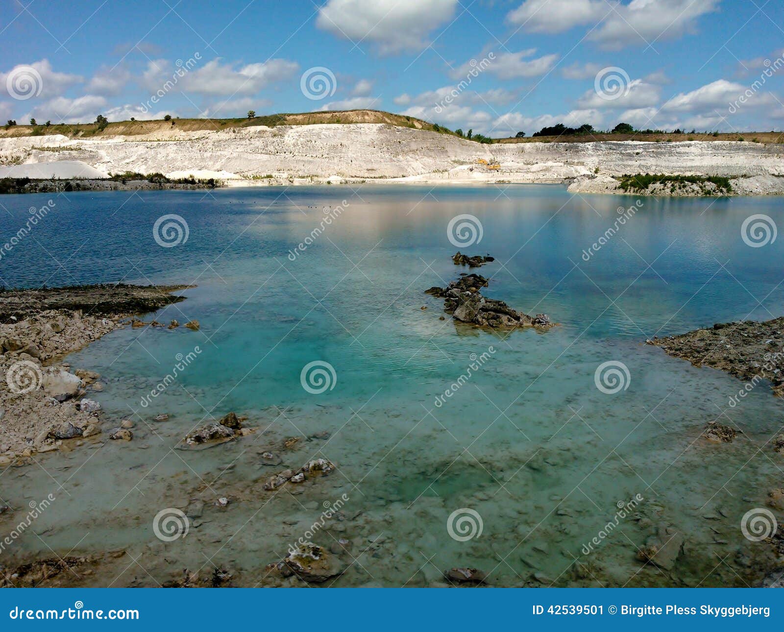 Faxe kalkbrud stock image. Image of blue, turquoise, blayen - 42539501