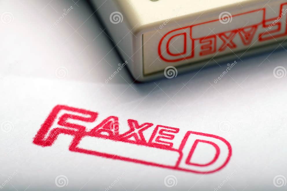 Faxed imagen de archivo. Imagen de control, negocios - 53299187