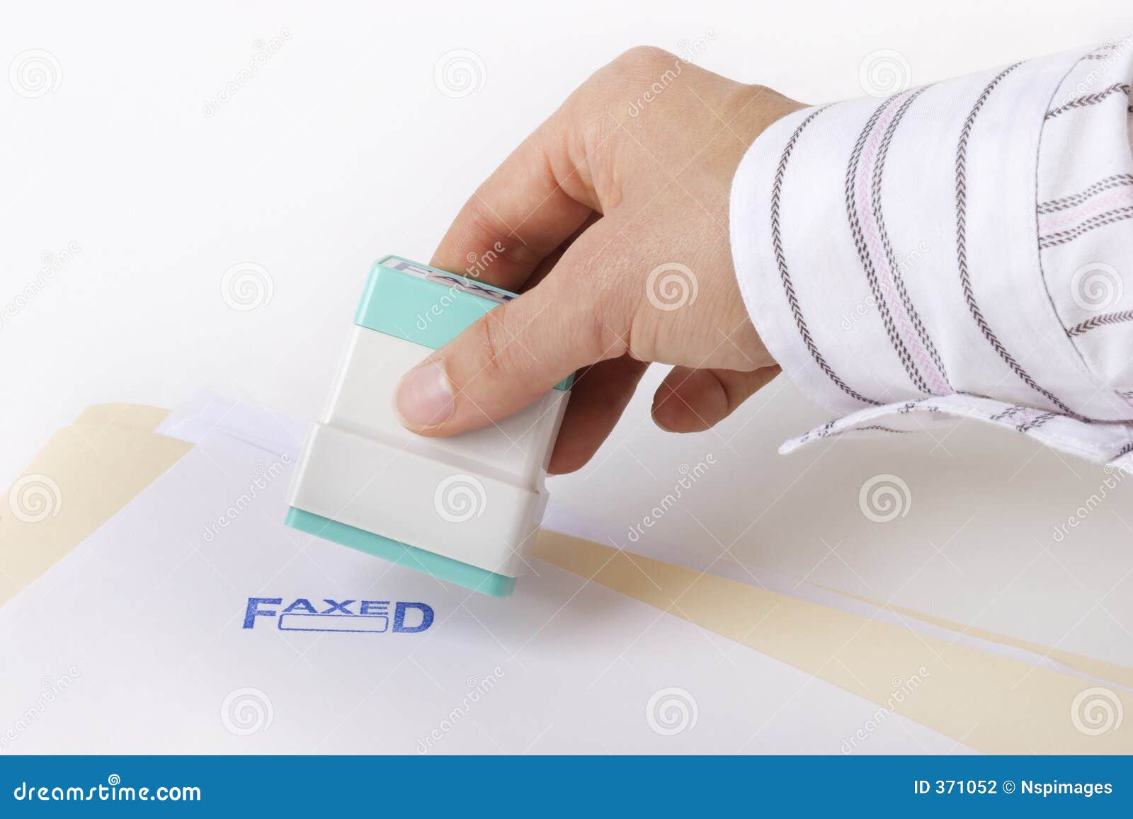 Faxed stamp stock photo. Image of indoor, office, transmitted - 371052
