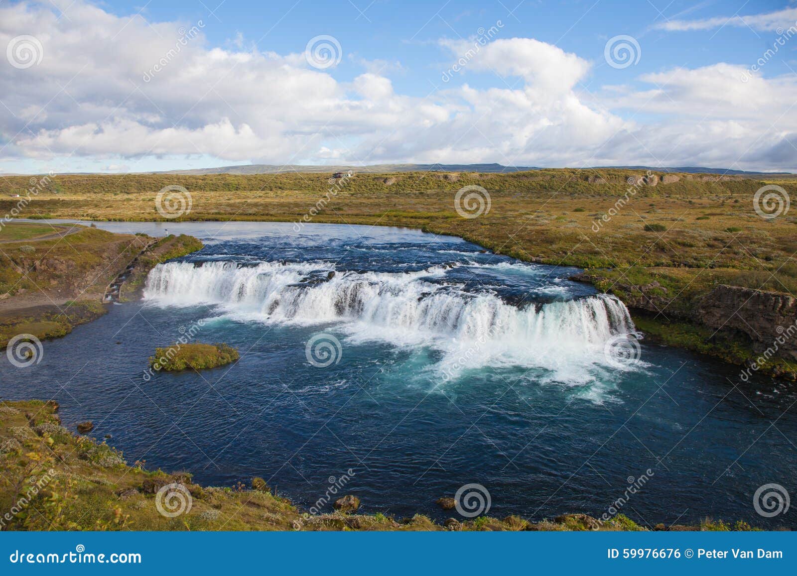 Faxi-Wasserfall Mit Fischtreppe Stockfoto - Bild von fallen, durchlauf ...