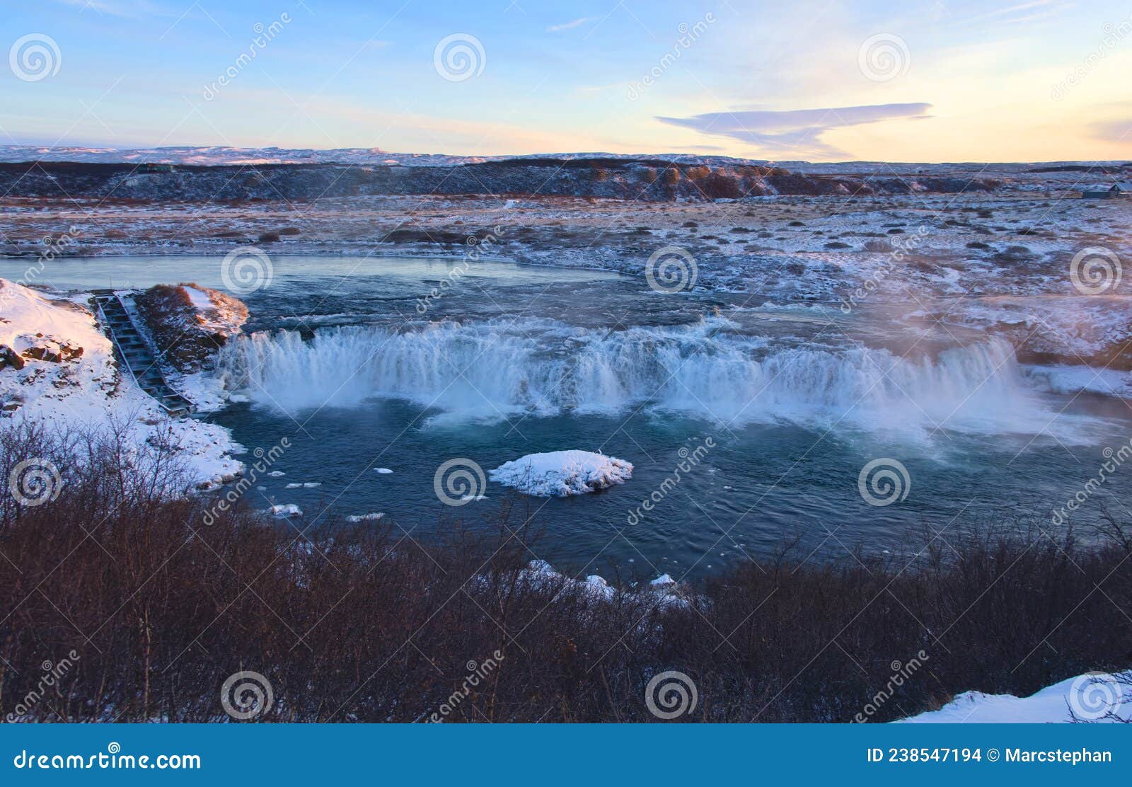 The Faxifoss Waterfall in Iceland Stock Photo - Image of europe ...