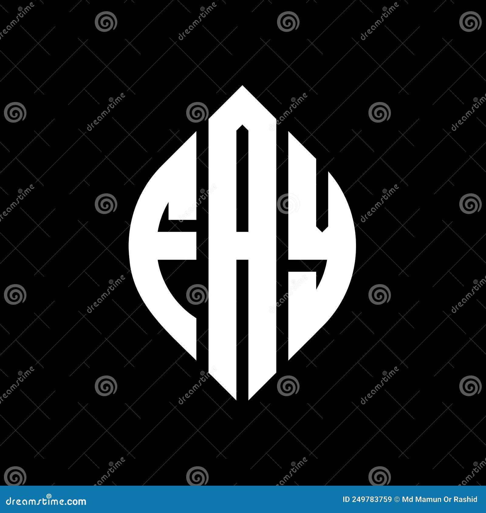 FAY Circle Letter Logo Design with Circle and Ellipse Shape. FAY ...