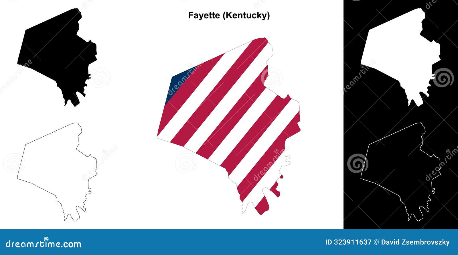 Fayette outline map stock illustration. Illustration of boundary ...