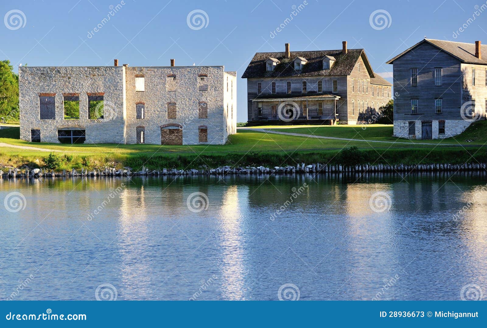 Fayette Historic Ghost Town Stock Image - Image of ruins, water: 28936673