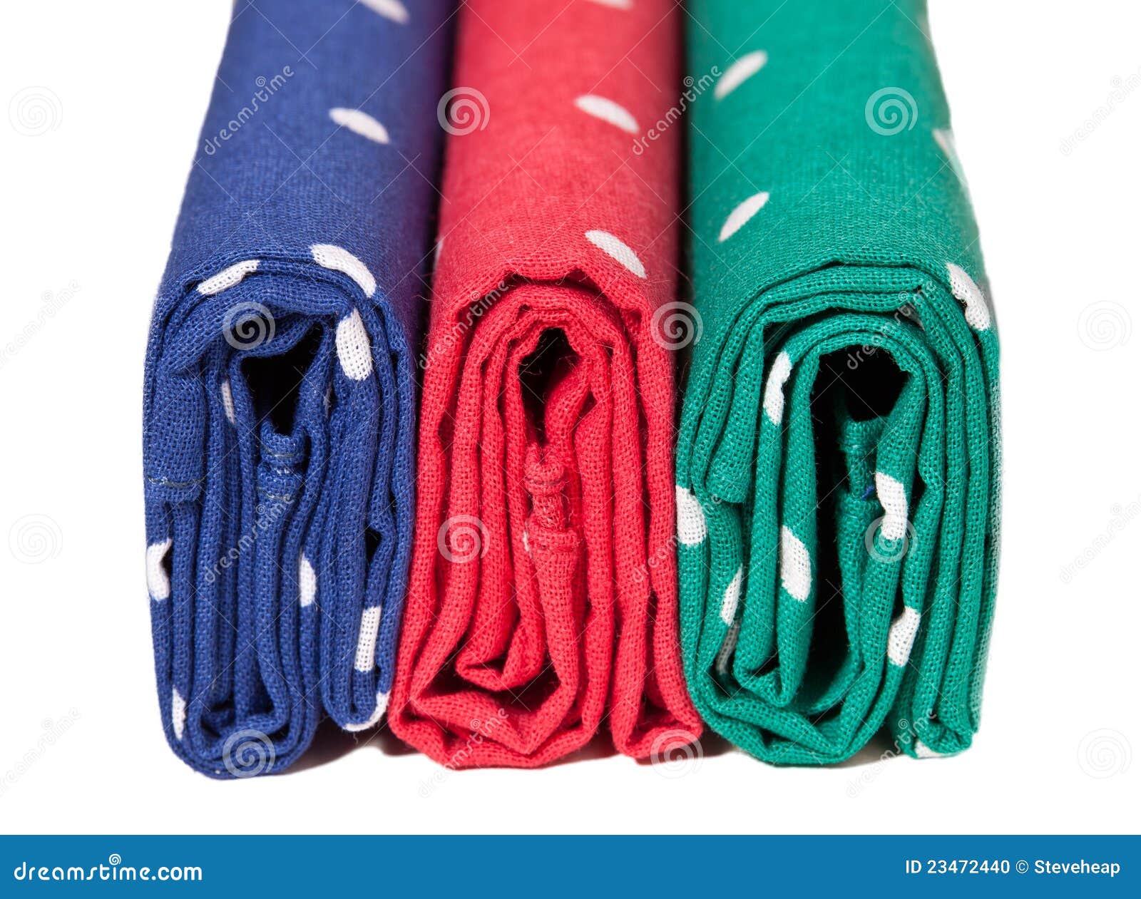 Fazzoletti Rossi, Blu E Verdi Fotografia Stock - Immagine di verde ...