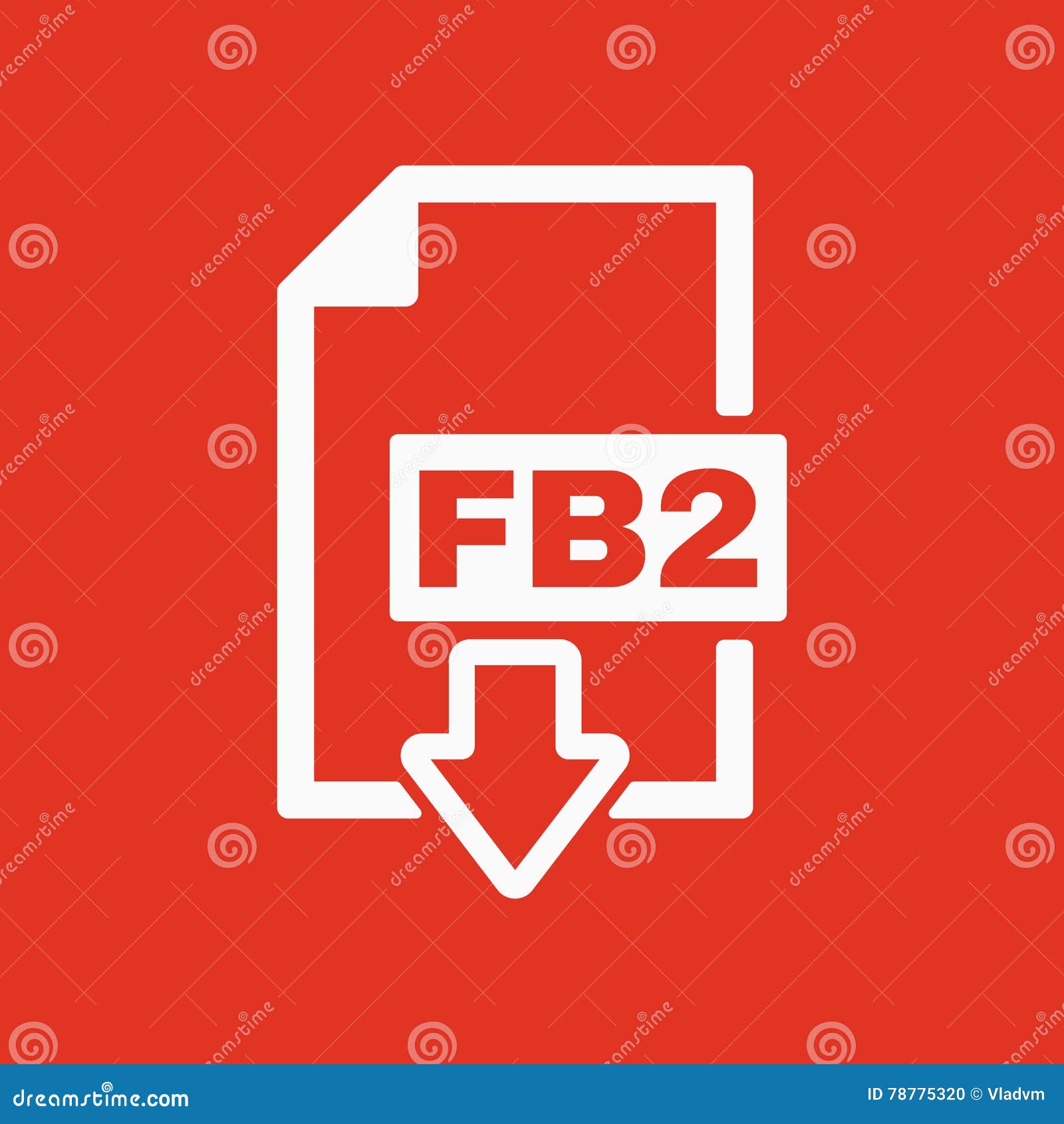 The FB2 Icon. File Format Symbol Stock Vector - Illustration of ...