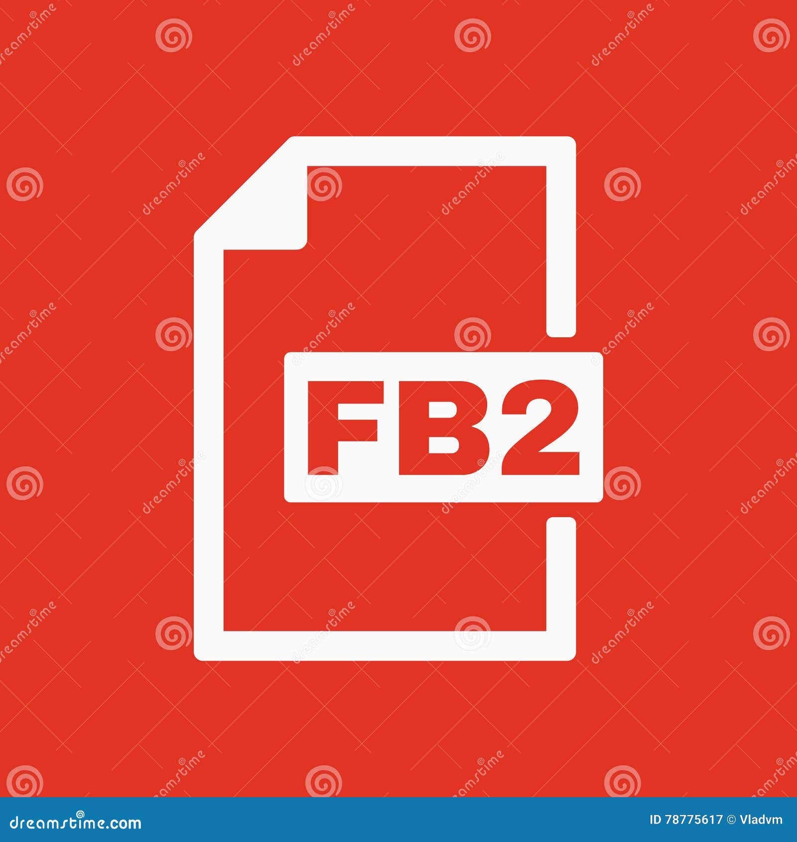 The FB2 Icon. File Format Symbol Stock Vector - Illustration of icon ...