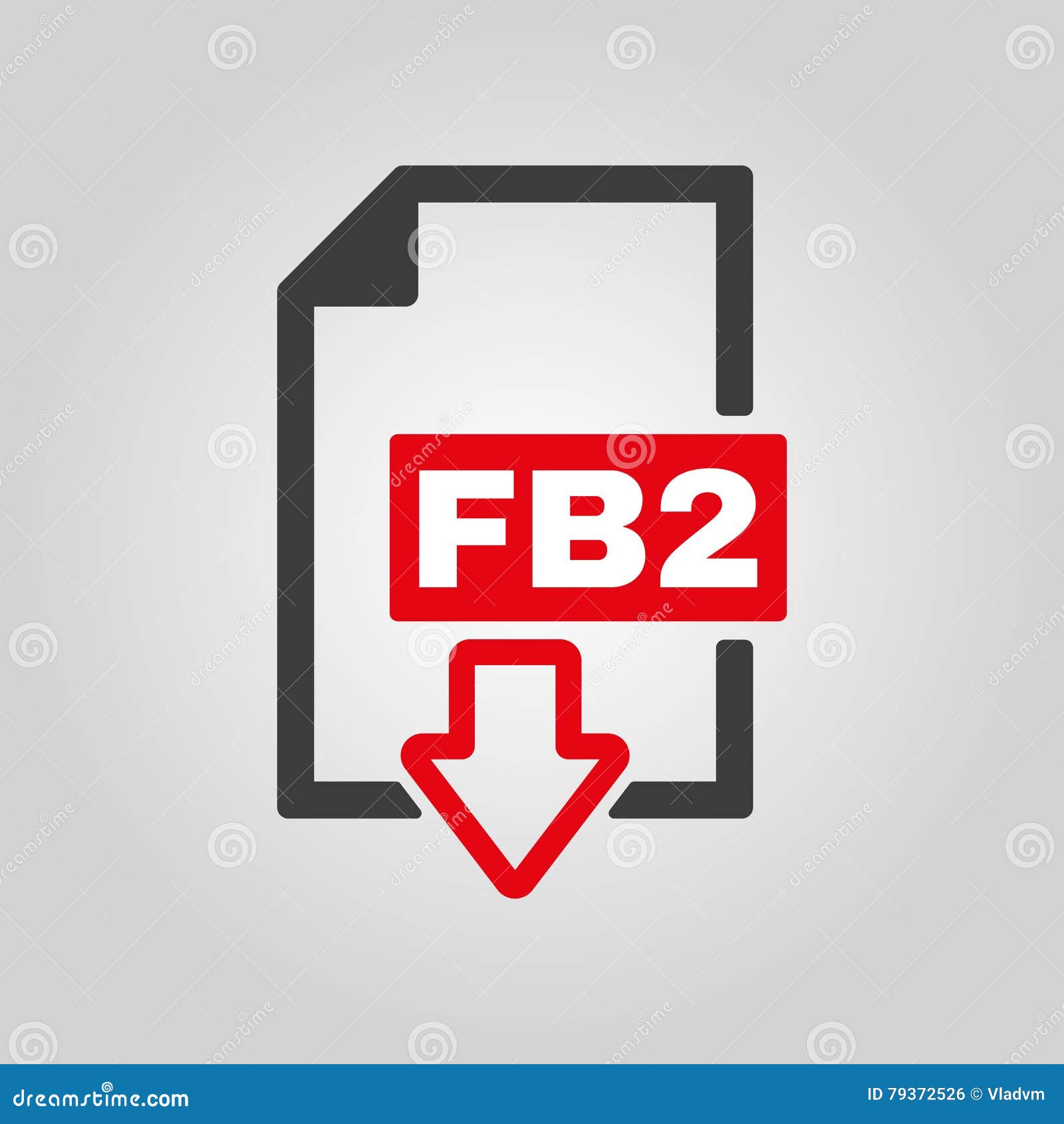 The FB2 Icon. File Format Symbol Stock Vector - Illustration of ...