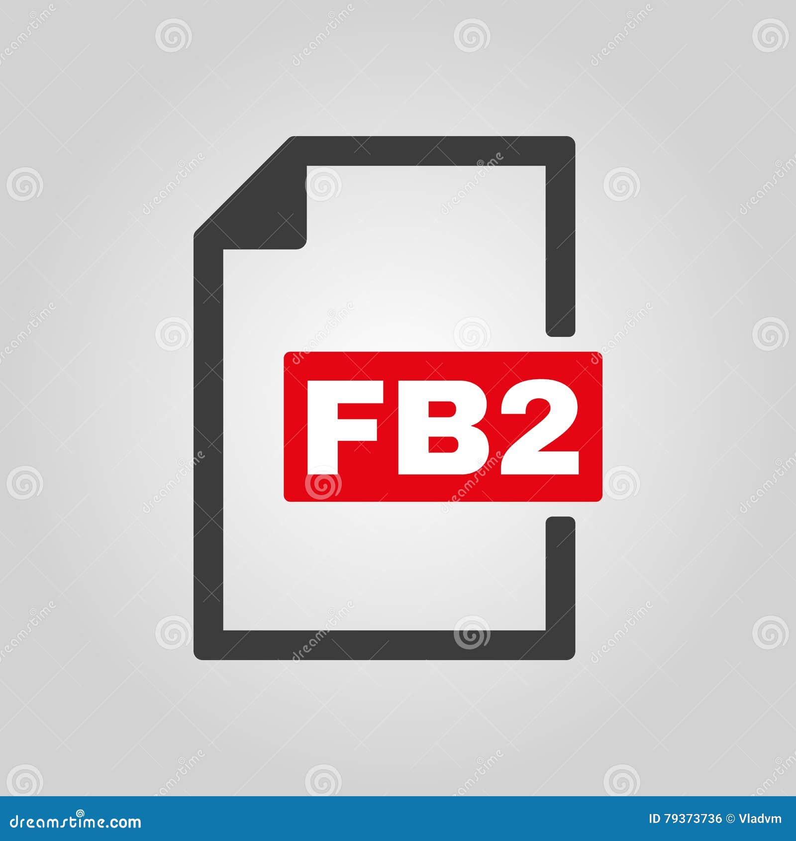 The FB2 Icon. File Format Symbol Stock Vector - Illustration of banner ...