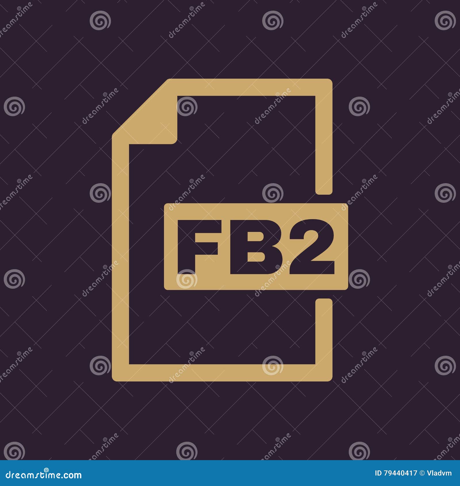 The FB2 Icon. File Format Symbol Stock Vector - Illustration of icon ...