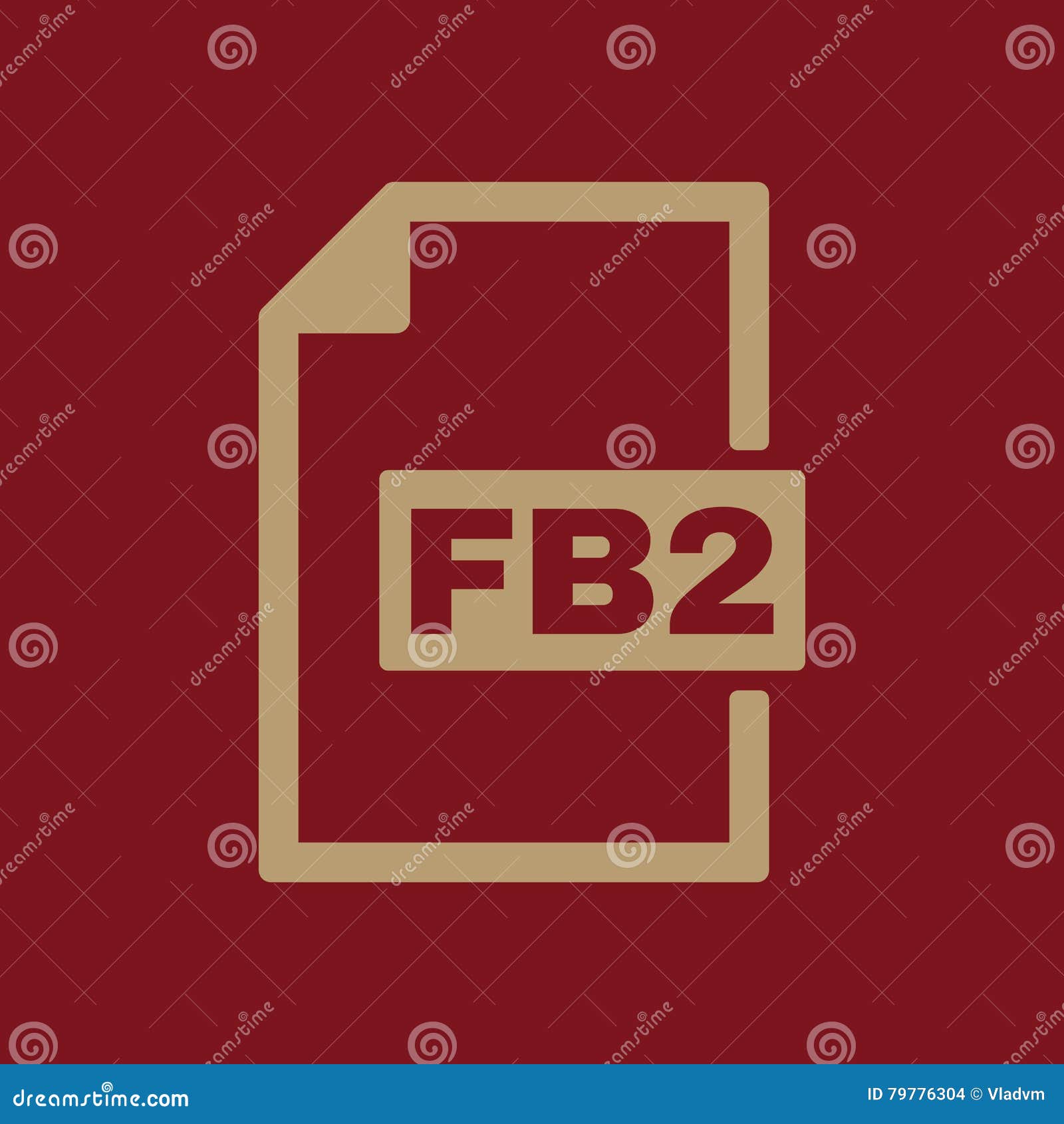 The FB2 Icon. File Format Symbol Stock Vector - Illustration of label ...