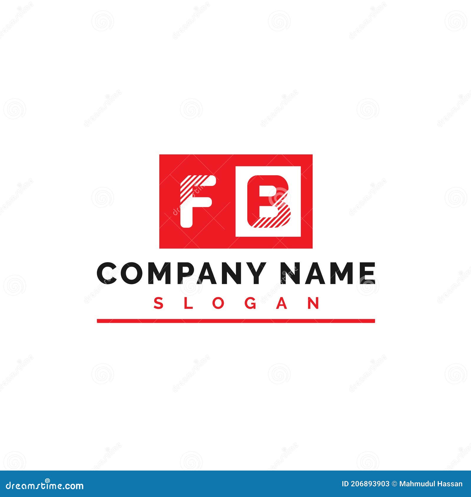 FB Letter Logo Design. FB Letter Logo Vector Illustration - Vector ...