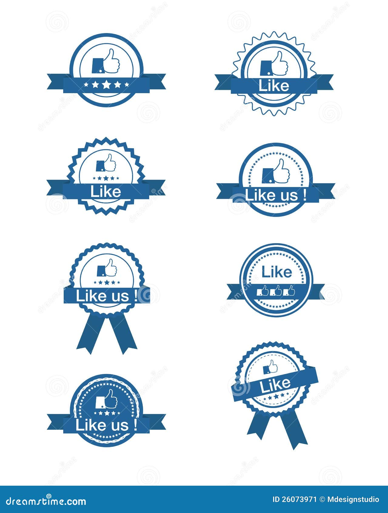 Fb like ribbons editorial photo. Illustration of approval - 26073971