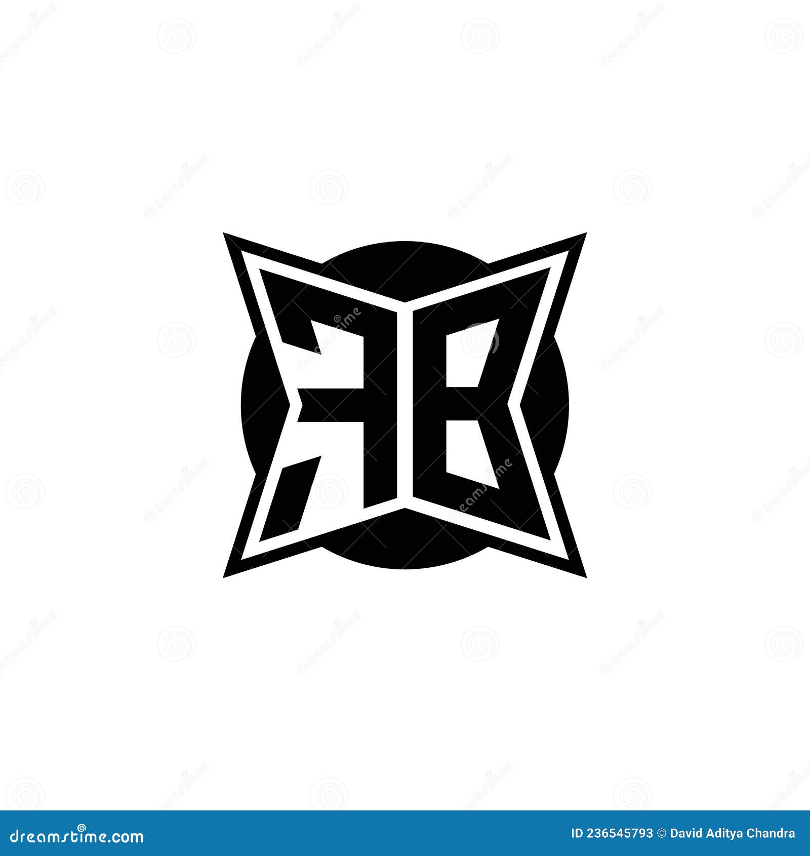 FB Logo Monogram Geometric Modern Design Stock Vector - Illustration of ...